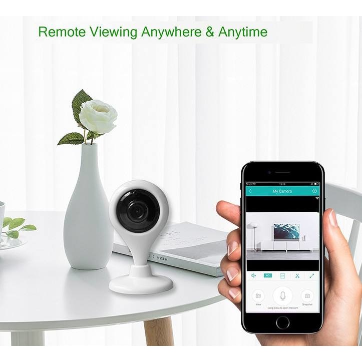 WIFI камера за наблюдение, Smart с Pan/Tilt 360 градуса, Безжична ...