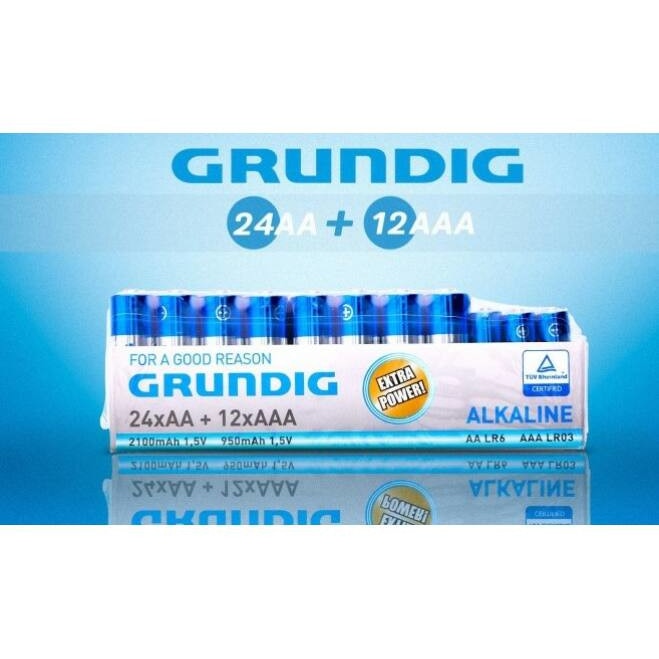Set 36xBaterii, Grundig, 24 AA, 12 AAA - eMAG.ro