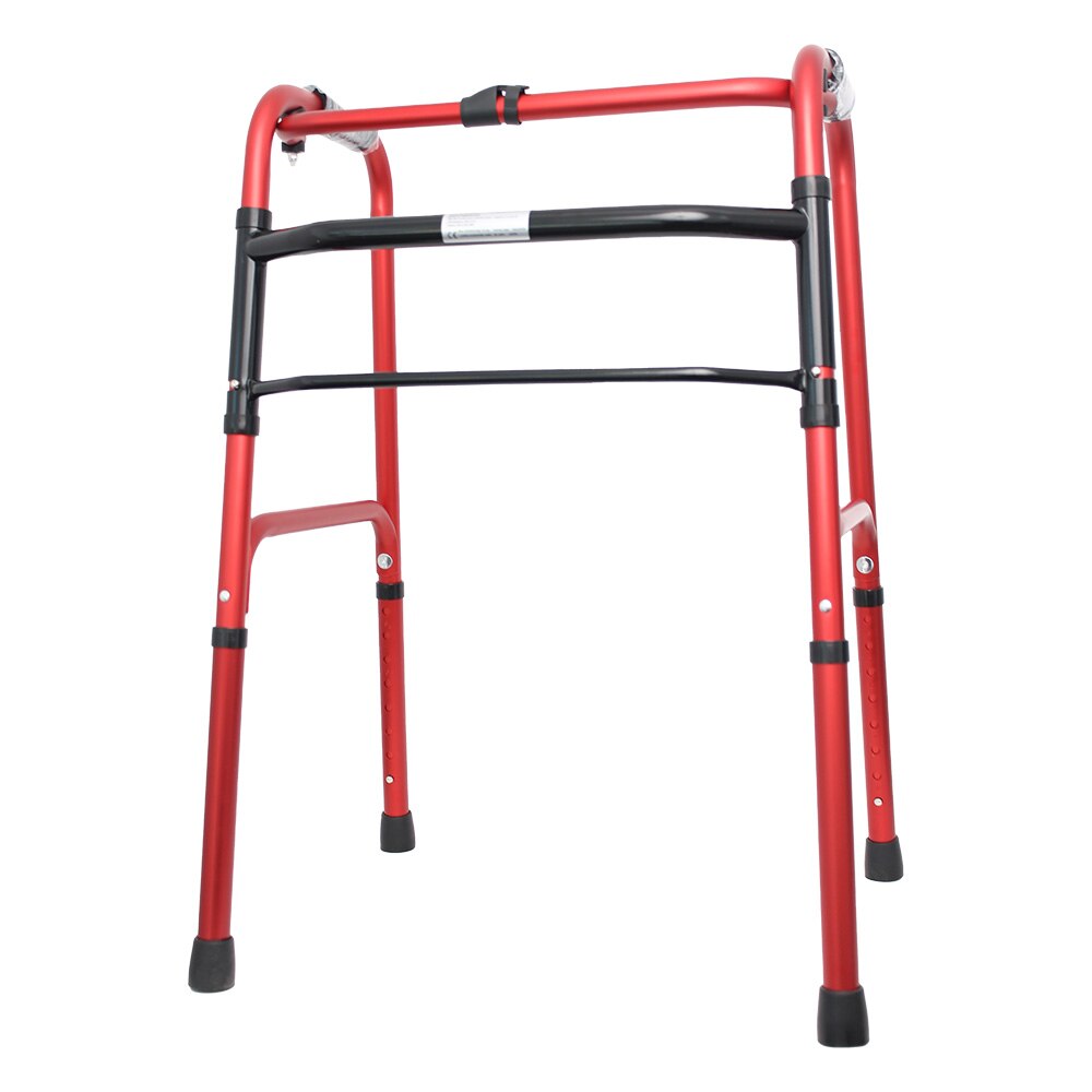 Алуминиева проходилка, сгъваема, регулируема на височина, червена - eMAG.bg