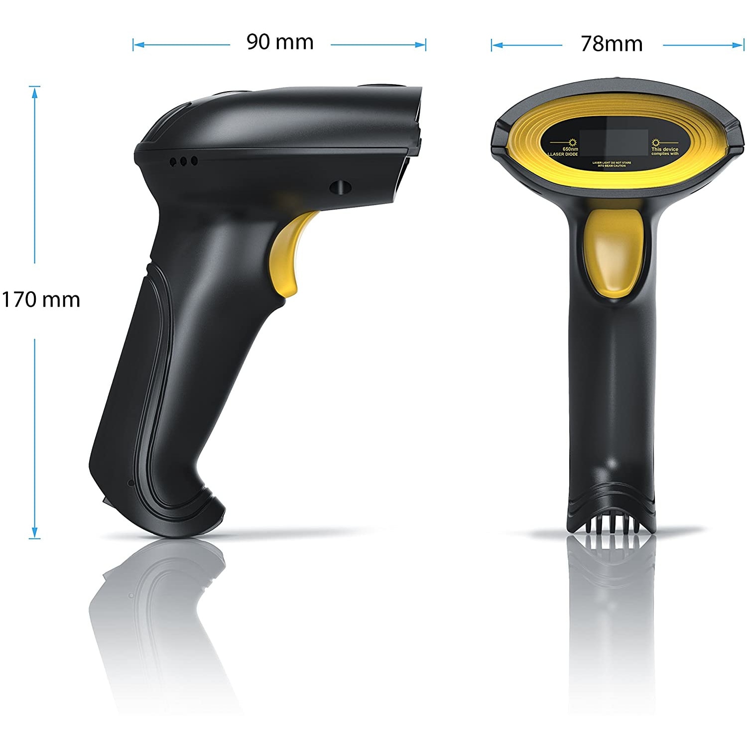 Cititor coduri de bare laser Aplic, 1D USB cu 6 moduri de scanare ...
