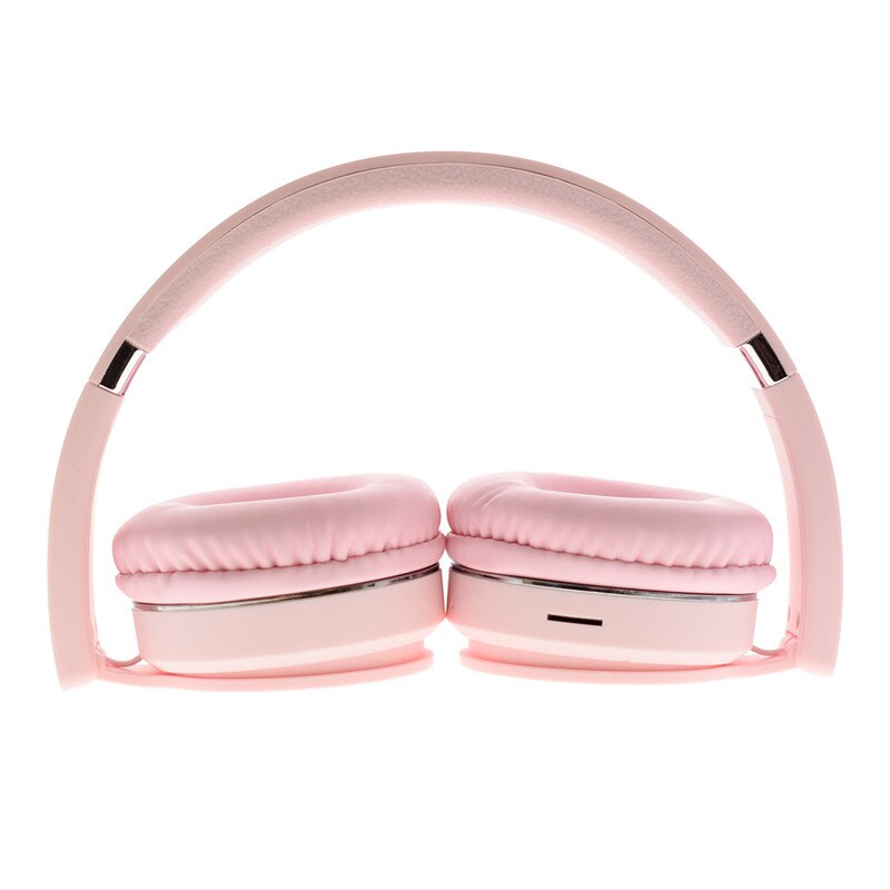 Аудио слушалки GJBY CA-023, Безжични, Over the ear, Bluetooth, Розов - eMAG.bg