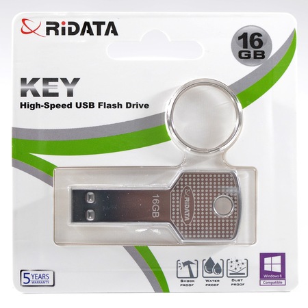 Memorie USB2, 16GB, RiDATA Taiwan, model OD9A-KEY, SILVER - eMAG.ro