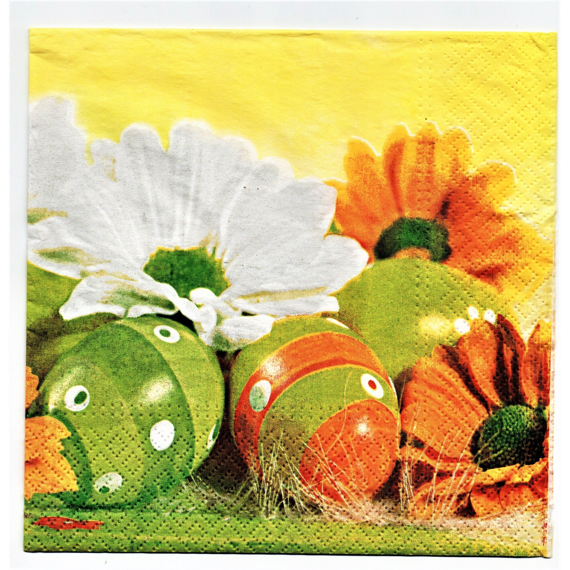 Pachet Servetele pentru Masa de Paste 20 buc Oua si Flori Albe - eMAG.ro