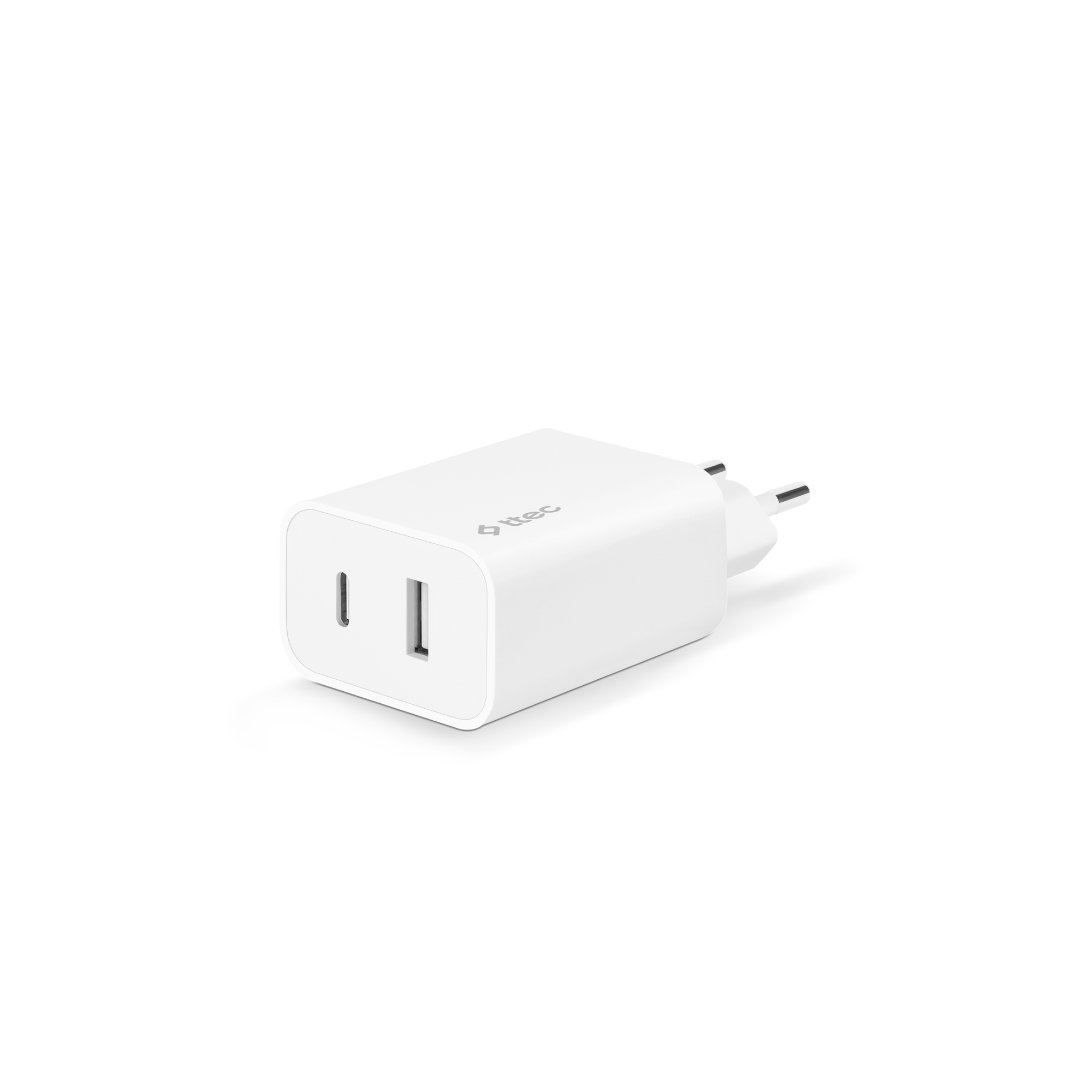 Адаптер ttec SmartCharger Duo PD Travel Charger USB C/USB A 32W/Бял ...