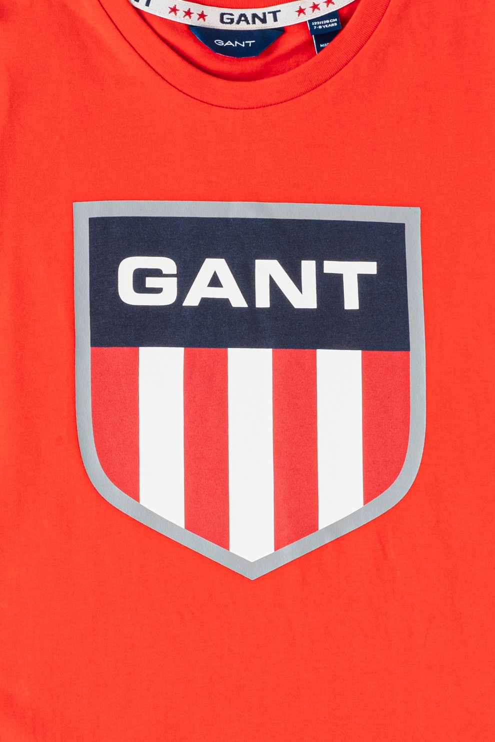 Gant, Тениска Retro с лого, Тъмночервен, 170 CM - eMAG.bg