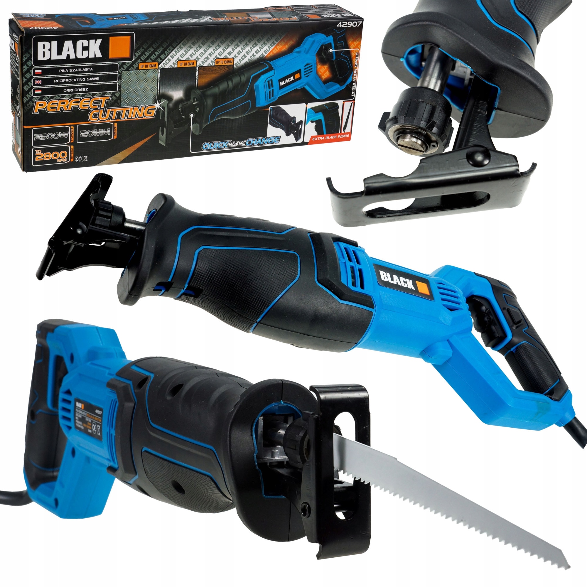 Fierastrau electric sabie maner reglabil 2500W 2800 rpm - eMAG.ro