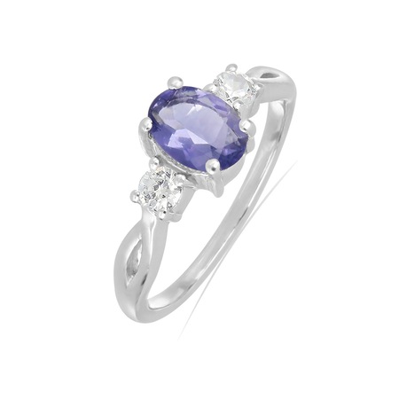 Inel Perli Cassandra, Yolite, Argint, Mov - eMAG.ro