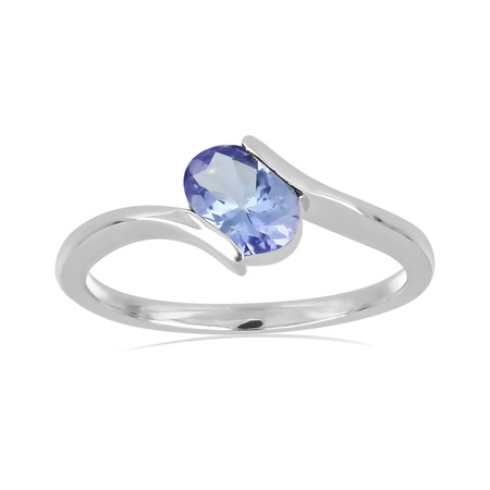 Inel Perli Rosita, Tanzanite, Argint, Mov, 55 - eMAG.ro