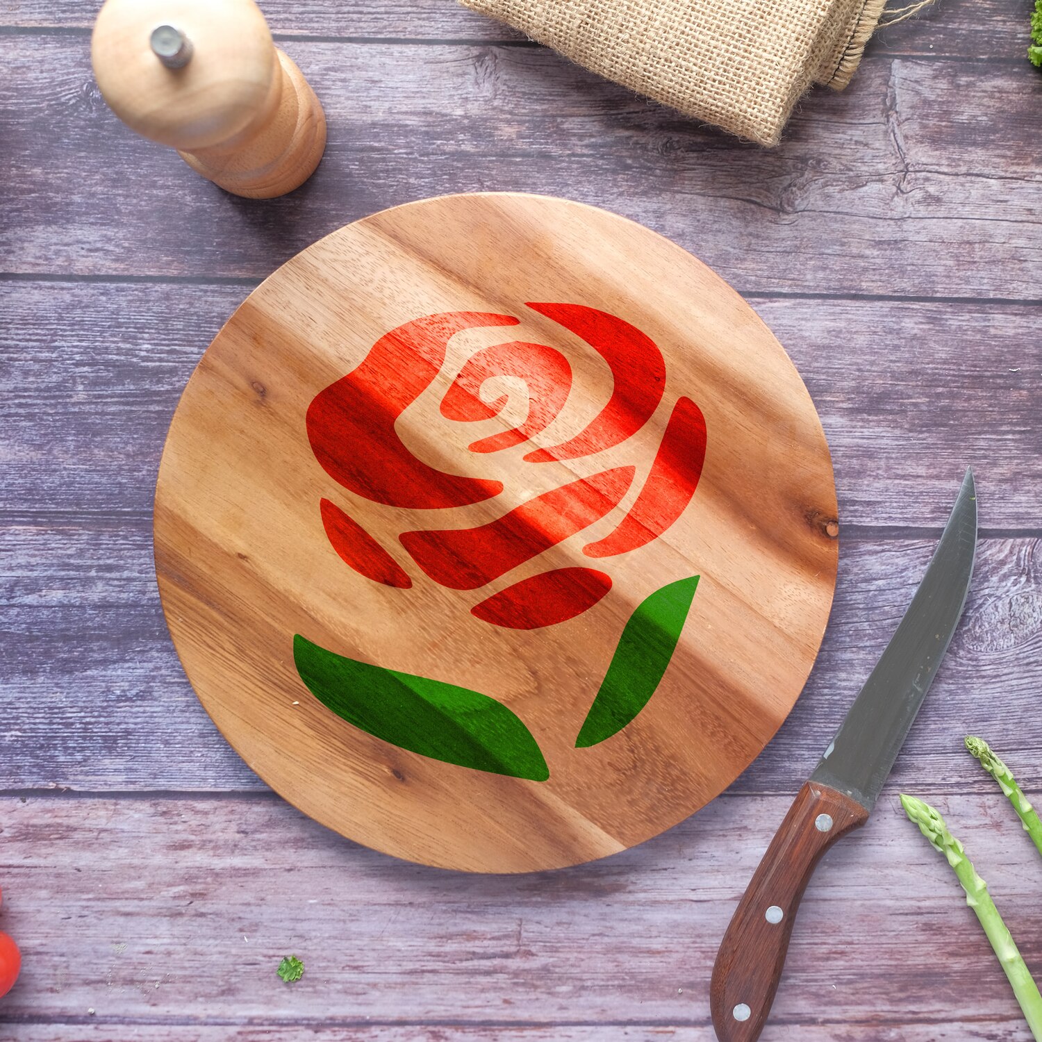 Sablon decorativ Simple Rose, A4, reutilizabil, plastic - eMAG.ro