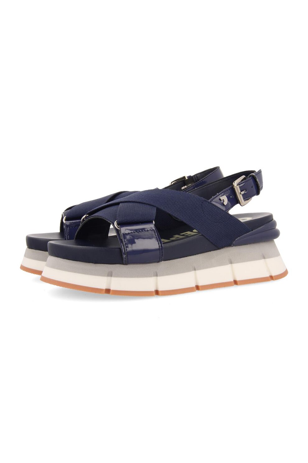 Gioseppo, Sandale wedge Lamole, Bleumarin, 39 - eMAG.ro