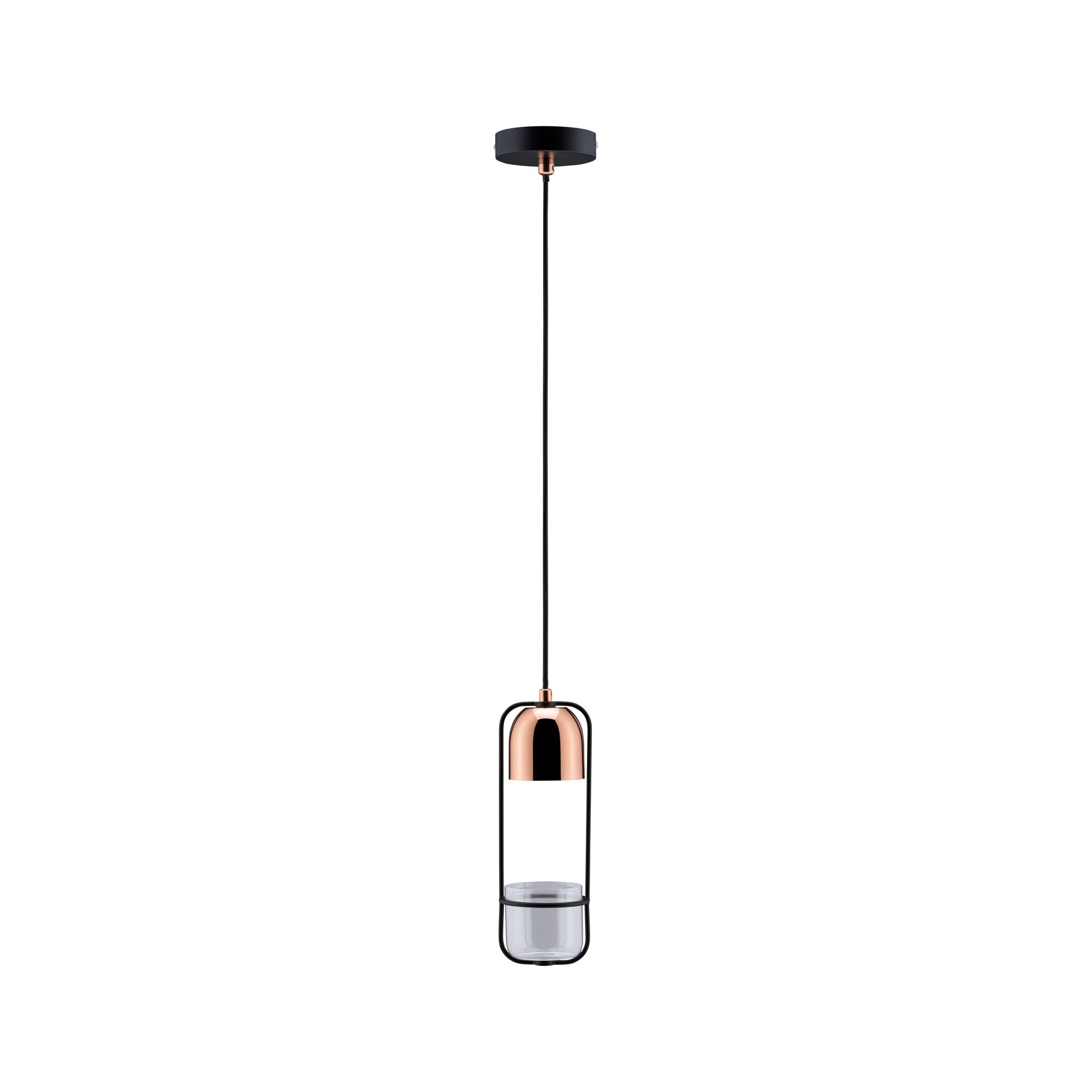 Pendul Fanja cu suport pentru plante, max. 20W, GU10, negru-cupru - eMAG.ro