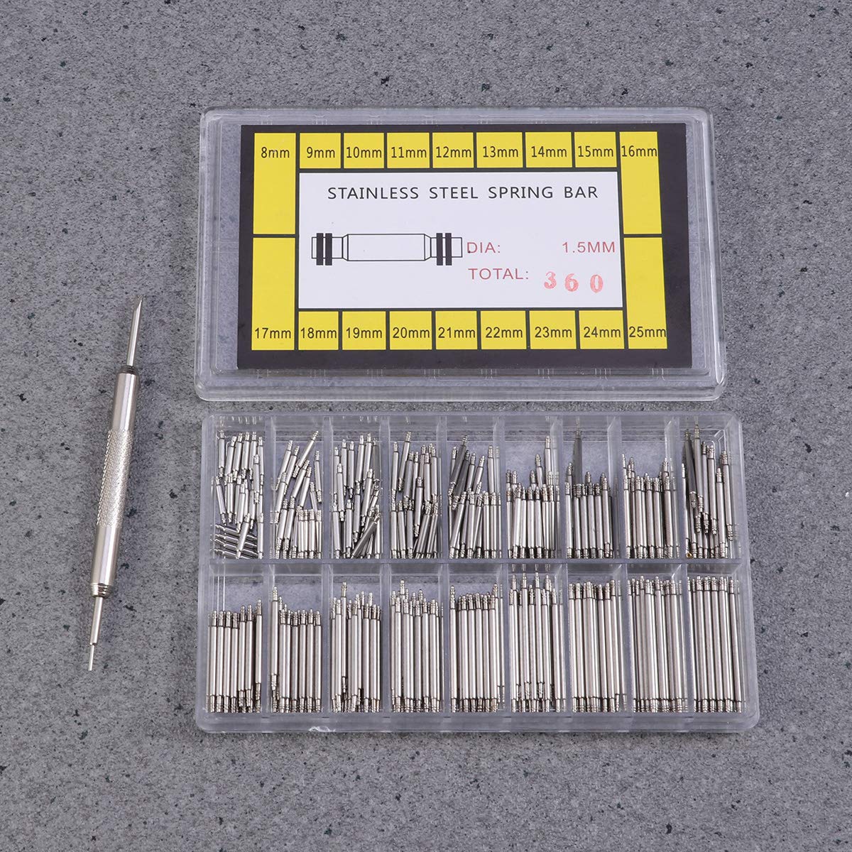 Set 360 piese telescop pentru ceasuri, Inox, 8-25mm, curea Unelte ...