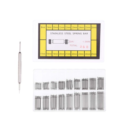 Set 360 piese telescop pentru ceasuri, Inox, 8-25mm, curea Unelte ...