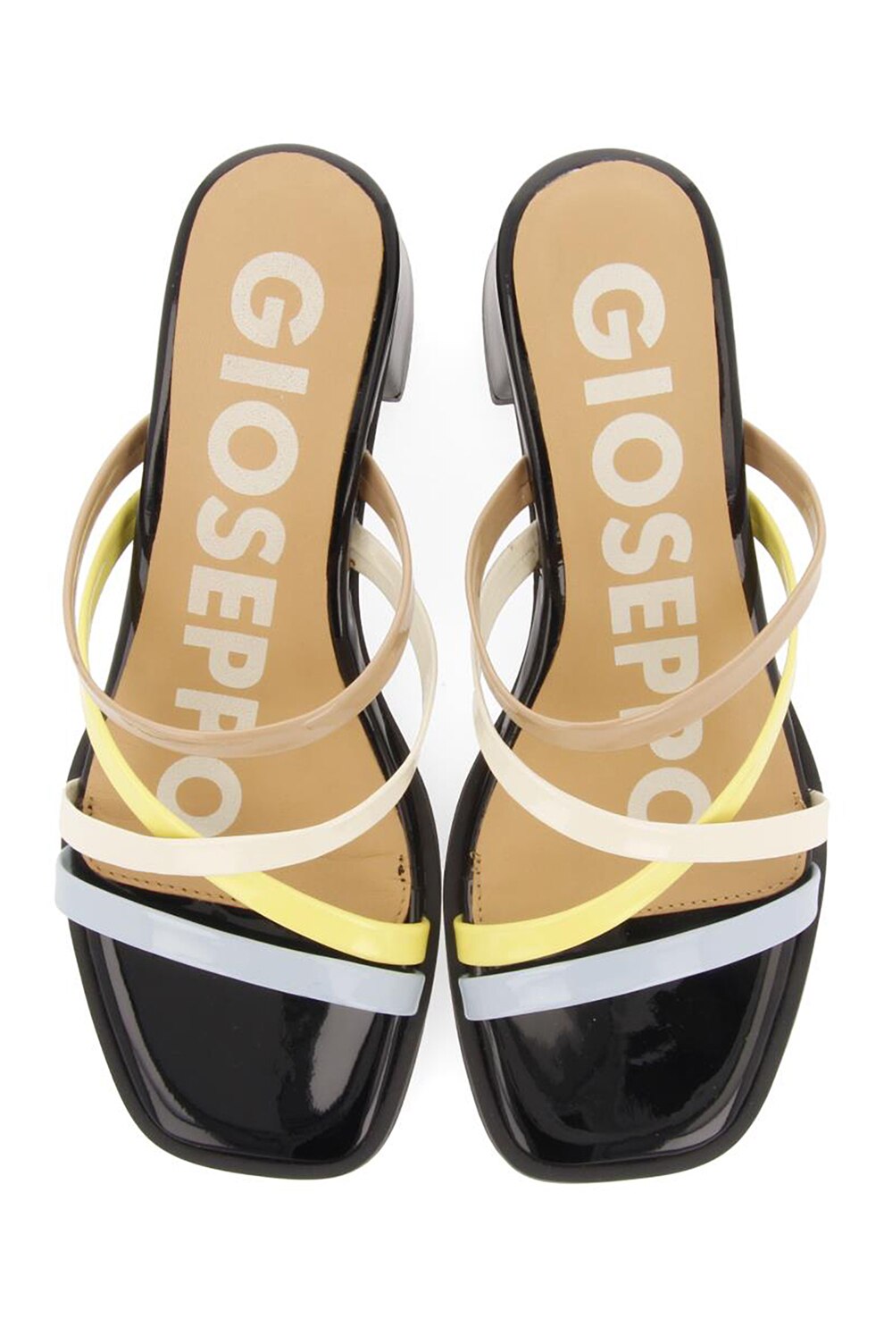 Gioseppo, Papuci din piele lacuita cu toc Maesteg, Negru, 36 - eMAG.ro