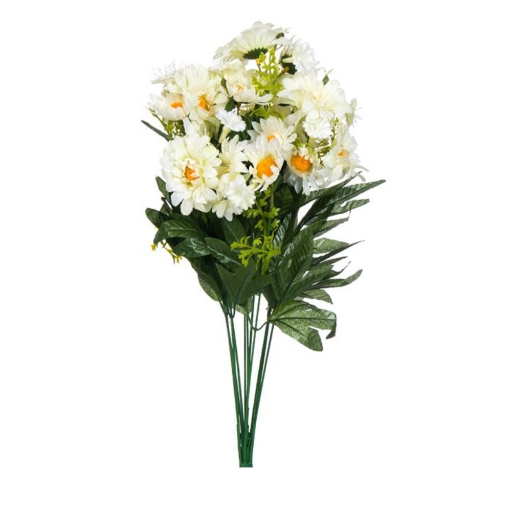 Buchet de flori artificiale, gerbere albe, 56 cm - eMAG.ro