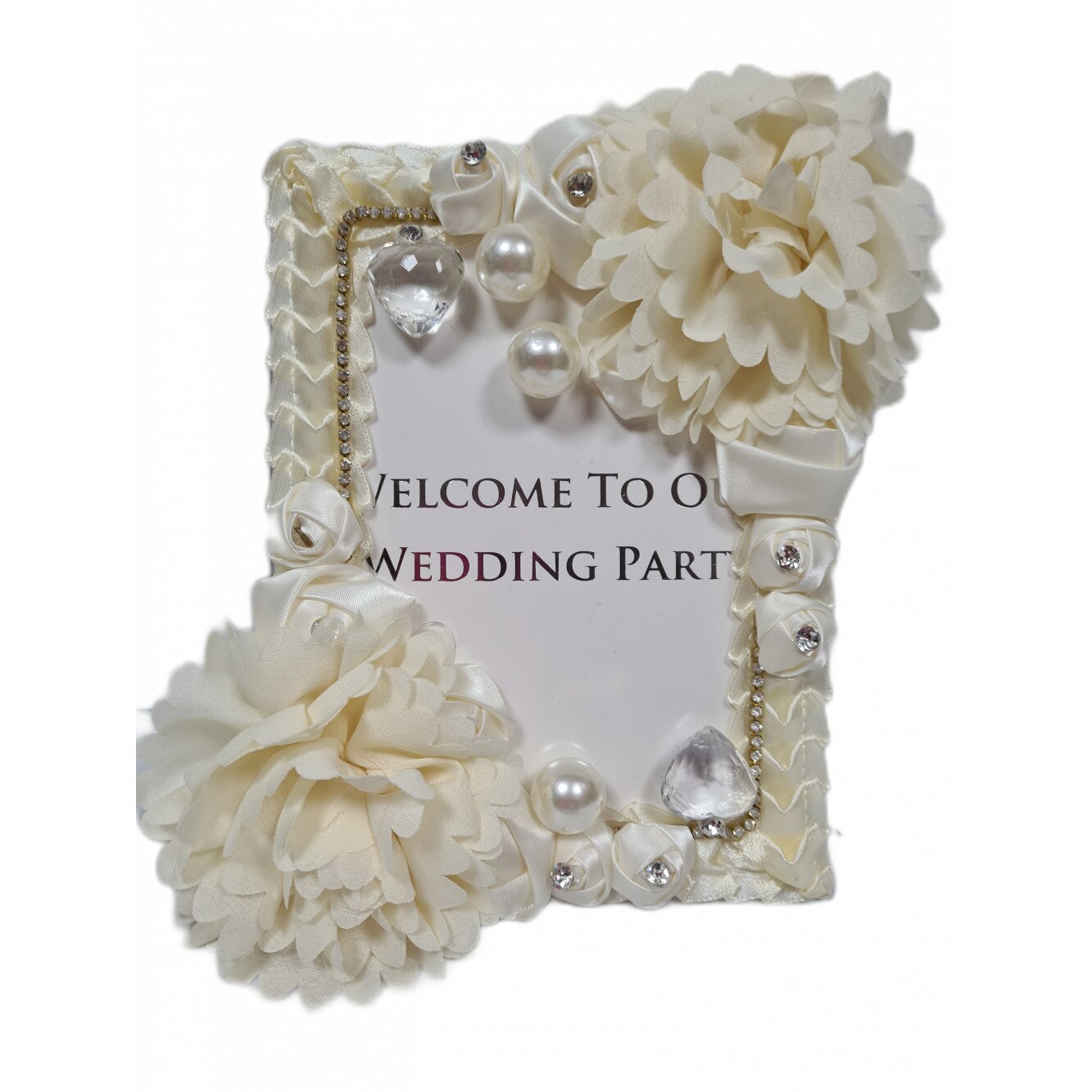 Rama foto nunta, Kina, 19 x 14 cm, Crem - eMAG.ro