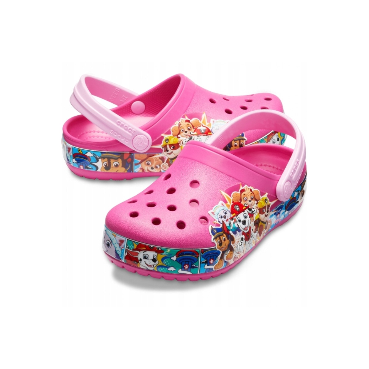 Saboti copii, CrocsFun Paw Patrol Band, Spuma Croslite™, Roz, 34,5 EU ...