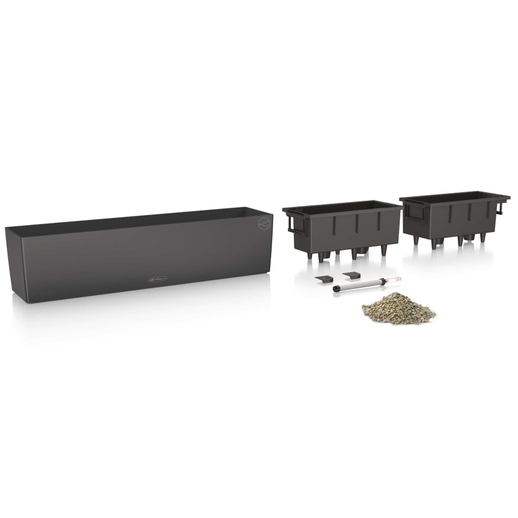 Jardiniera Balconera Color 80 ALL-IN-ONE LECHUZA, gri ardezie, 15683 4. ...
