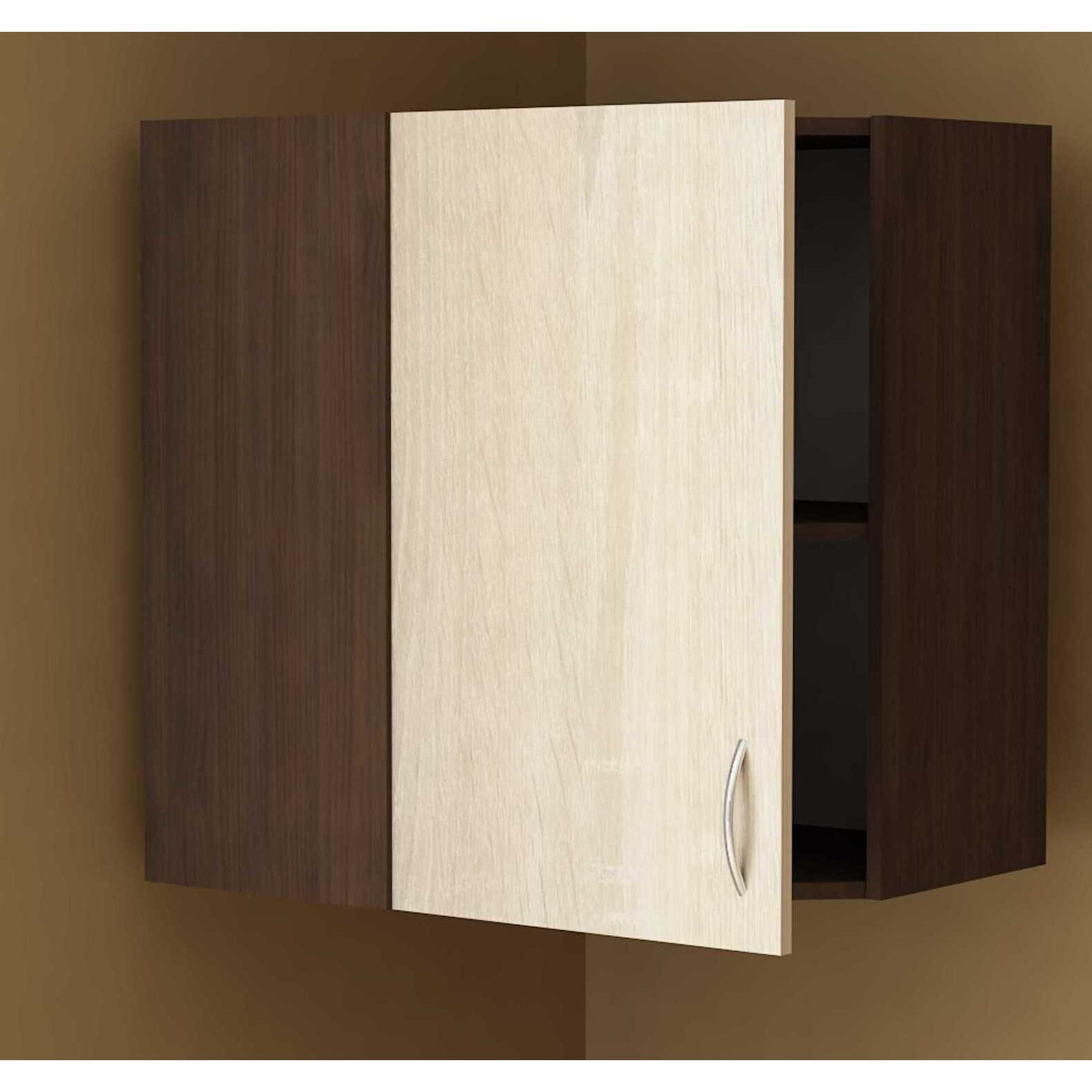 Corp superior de colt Riga 60x60x72 cm Wenge/Stejar Sonoma - eMAG.ro