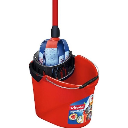 Set 3 piese Supermop Vileda 3 actiuni-galeata, mop, bat - eMAG.ro