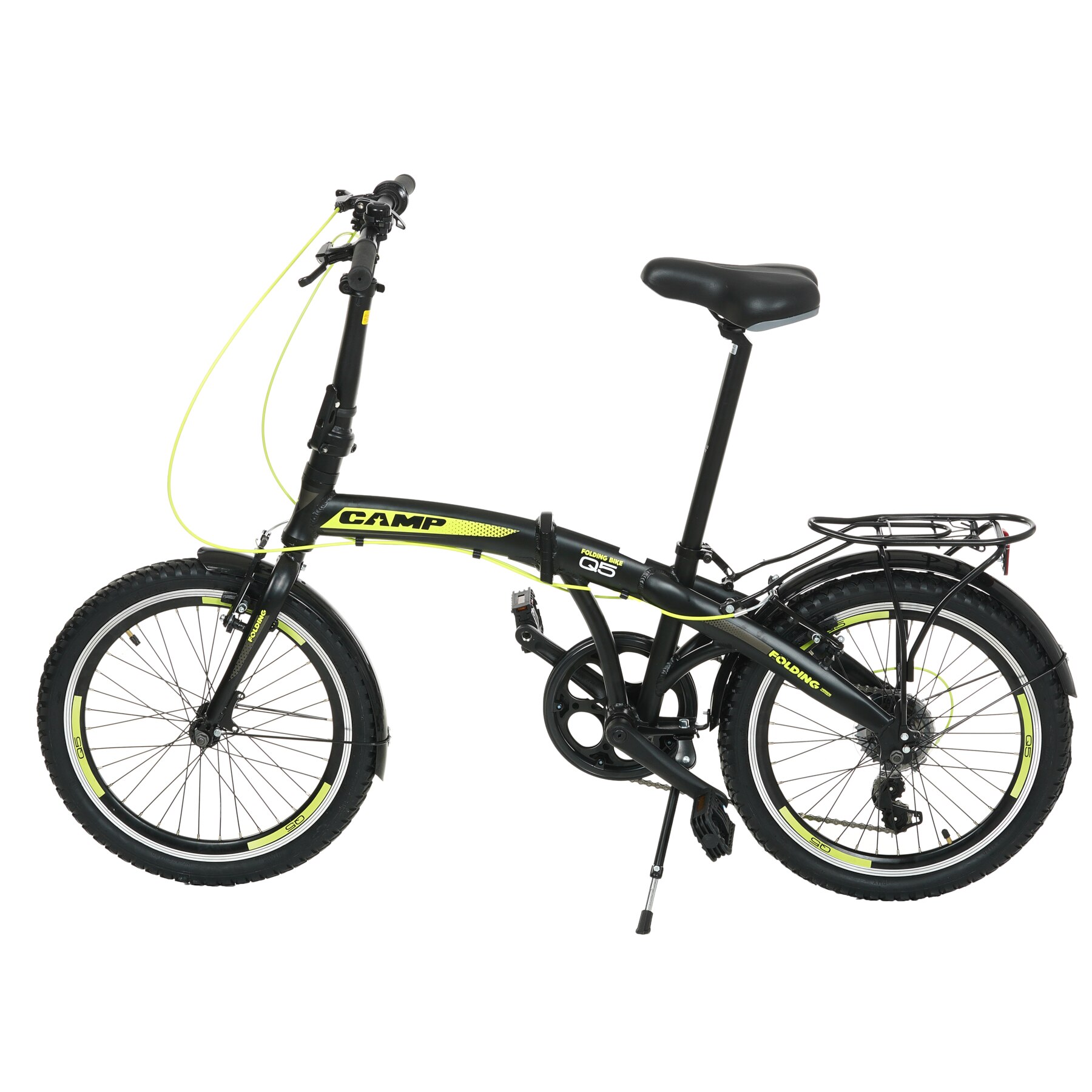 Детски сгъваем велосипед CAMP Q10 FOLDABLE BIKE 20", 7 скорости, Жълт ...
