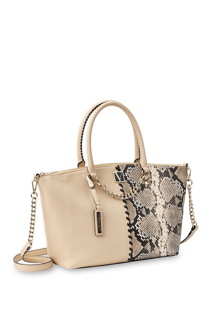 Geanta, Victoria's Secret, Slouchy Satchel, Sand - eMAG.ro