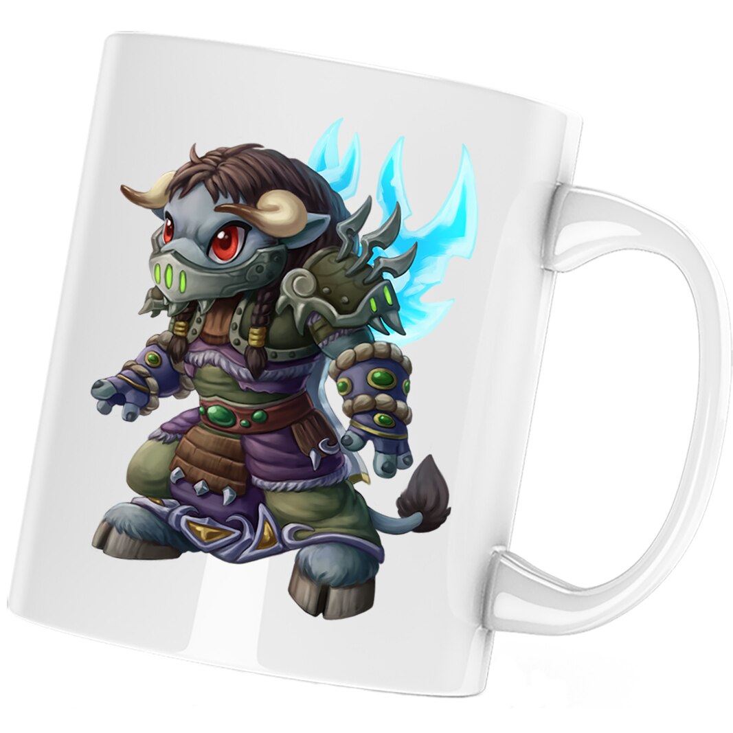 Cana personalizata alba, "World of Warcraft Tauren Cartoon", 330 ml ...