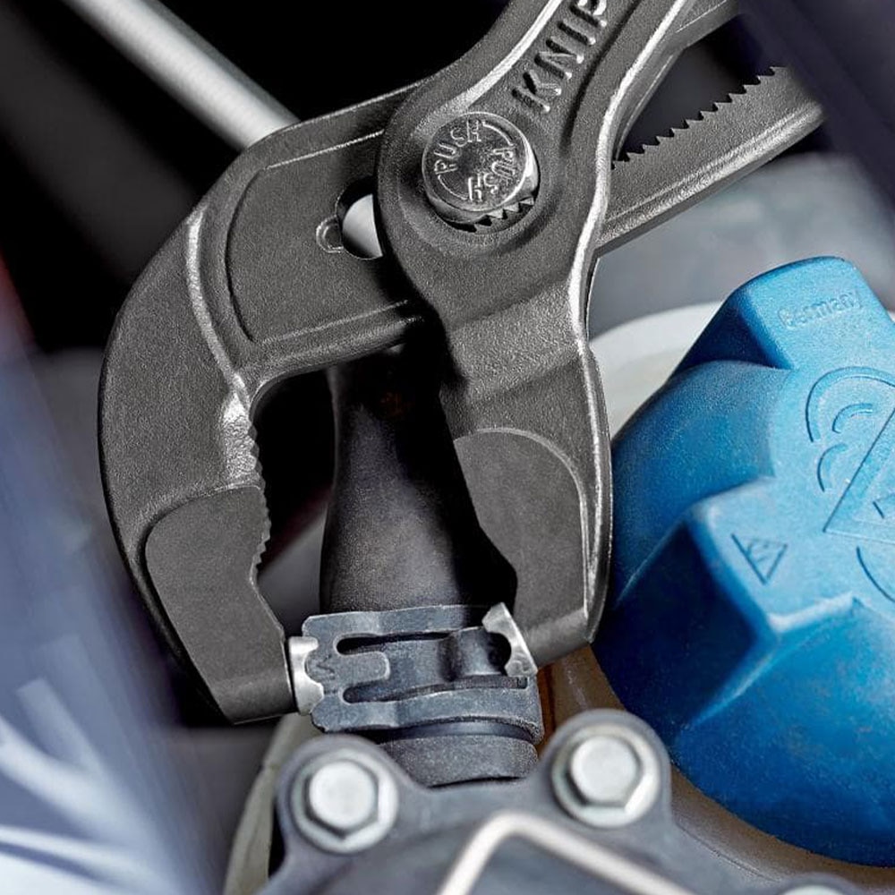 Cleste tip papagal pentru coliere de furtun, 250mm, KNIPEX 85 51 250 A ...