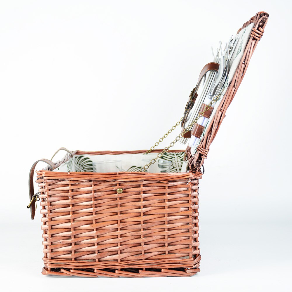 Cos de picnic Cos de tacamuri din rachita pentru 4 persoane - eMAG.ro