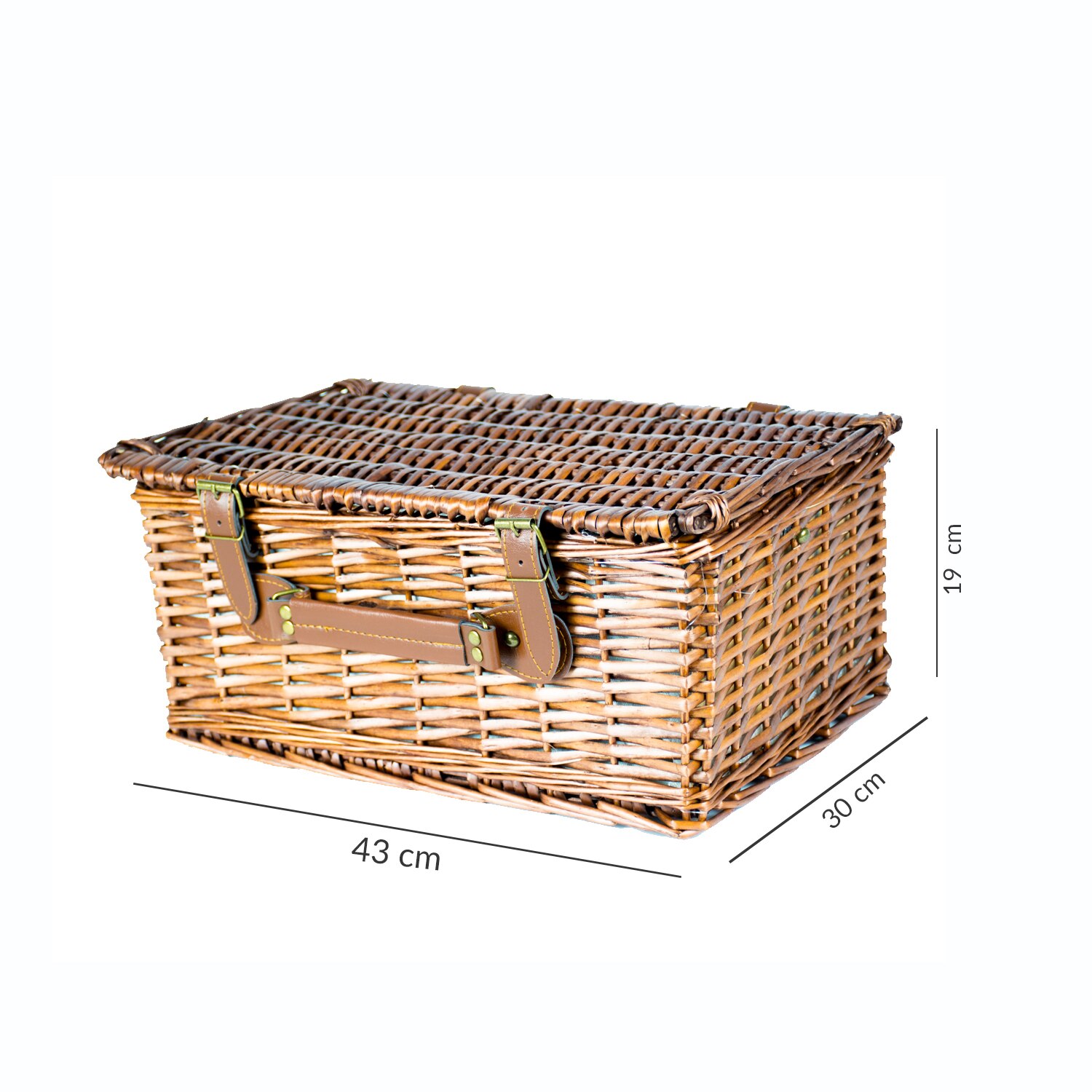 Cos de picnic Cos de tacamuri din rachita pentru 4 persoane - eMAG.ro