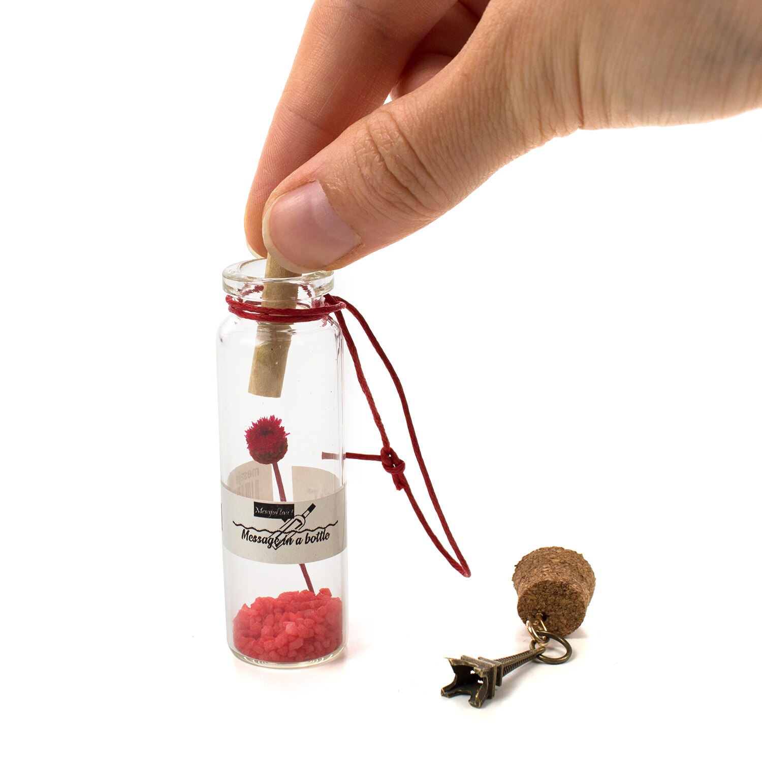 Breloc cu Mesaj pentru Martisor in Sticla, F919-13-Paris - eMAG.ro
