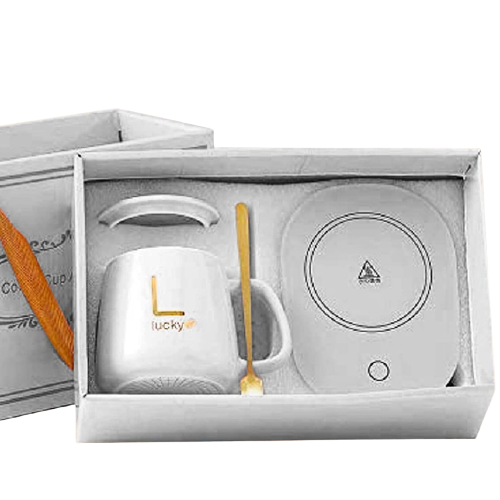 Cana Termostatica Electrica Coaster 55 ° C, Mat Office incalzitor, cu ...