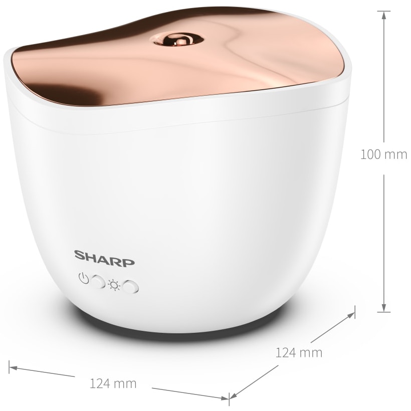 Difuzor de arome cu ultrasunete SHARP, lumina ambientala, 200ml ...