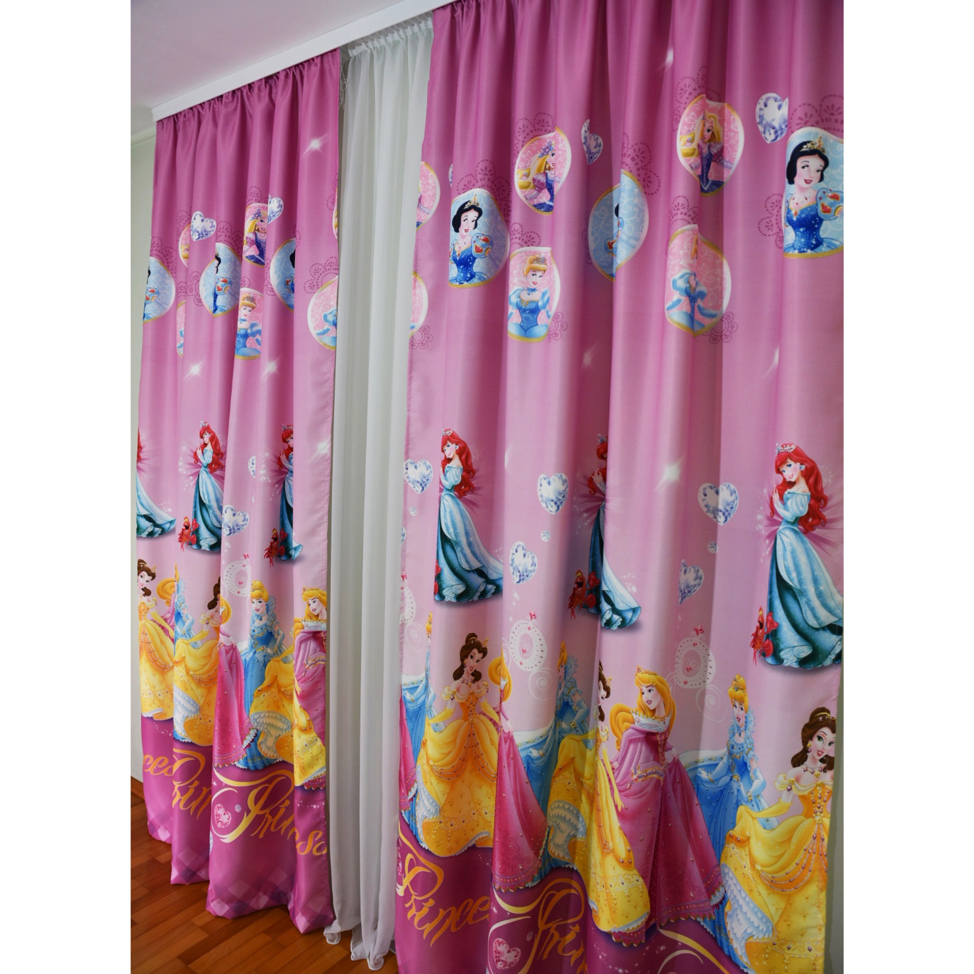Set doua draperii pentru copii 2x200x260 cm, cu rejansa, Model PR - eMAG.ro
