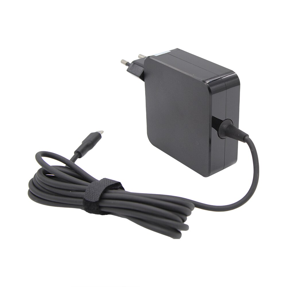 Зарядно устройство LZUMWS, За лаптоп Asus/Lenovo, Type-C, Черен, 65W ...