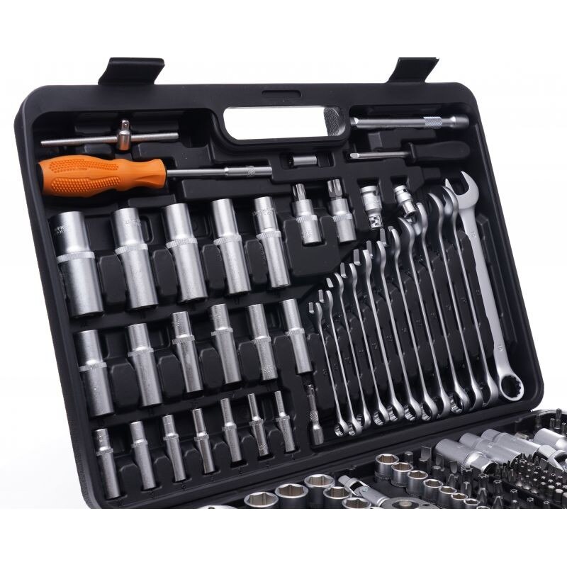Trusa de chei tubulare 1/2", 3/8", 1/4", 219 elemente, KD10470 - eMAG.ro