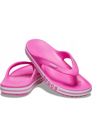 Slapi dama, Crocs, Material sintetic, Roz/Alb, 38.5 EU - eMAG.ro
