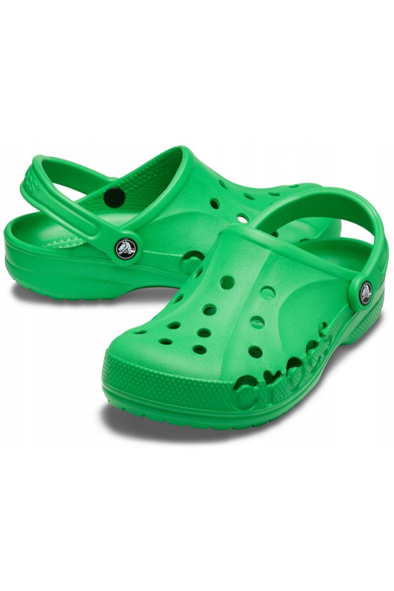 Saboti slingback, Crocs, Sintetic, Model Baya, Uscare rapida, Verde, 45 ...