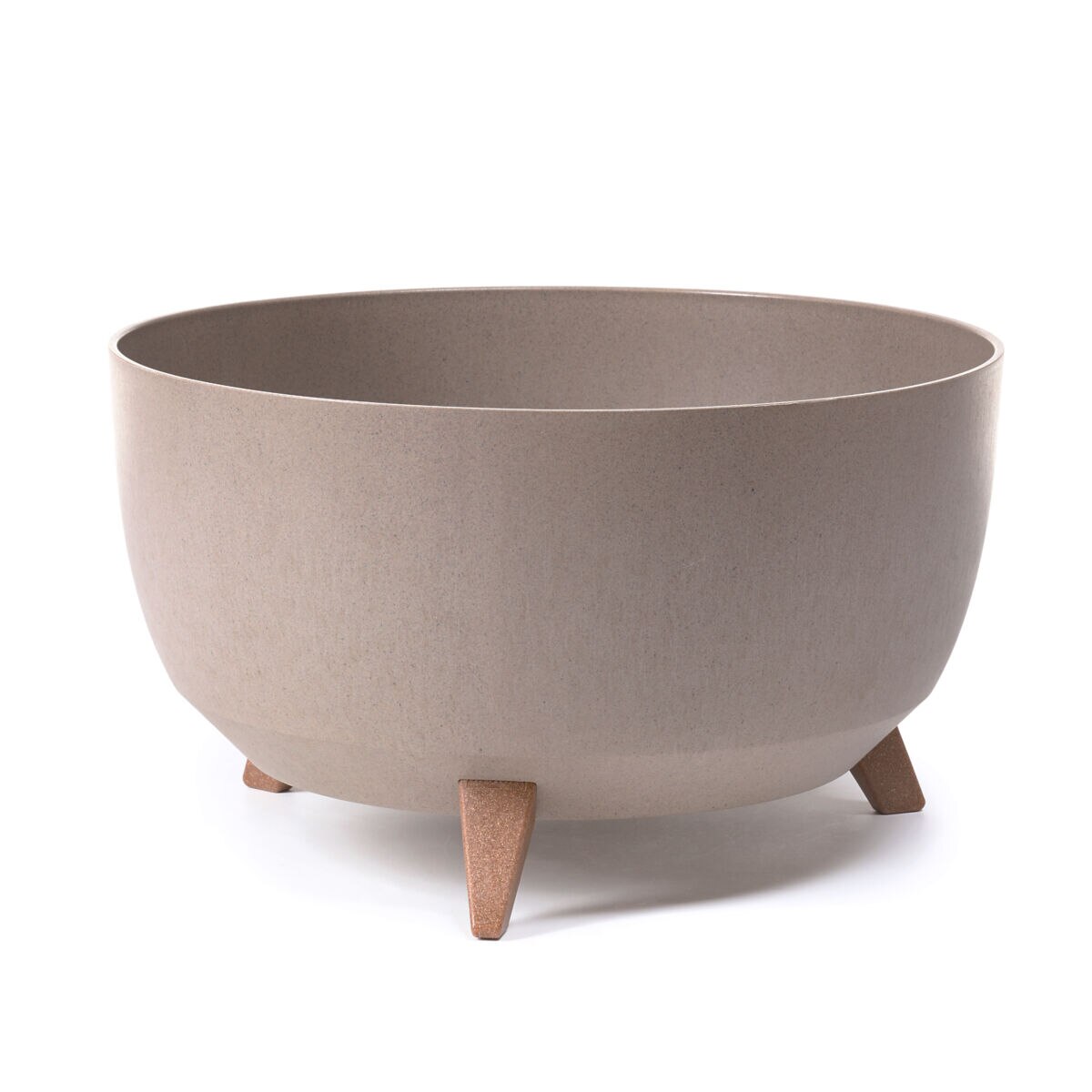 Ghiveci de flori, Lamela, Plastic, 29 cm, Latte - eMAG.ro