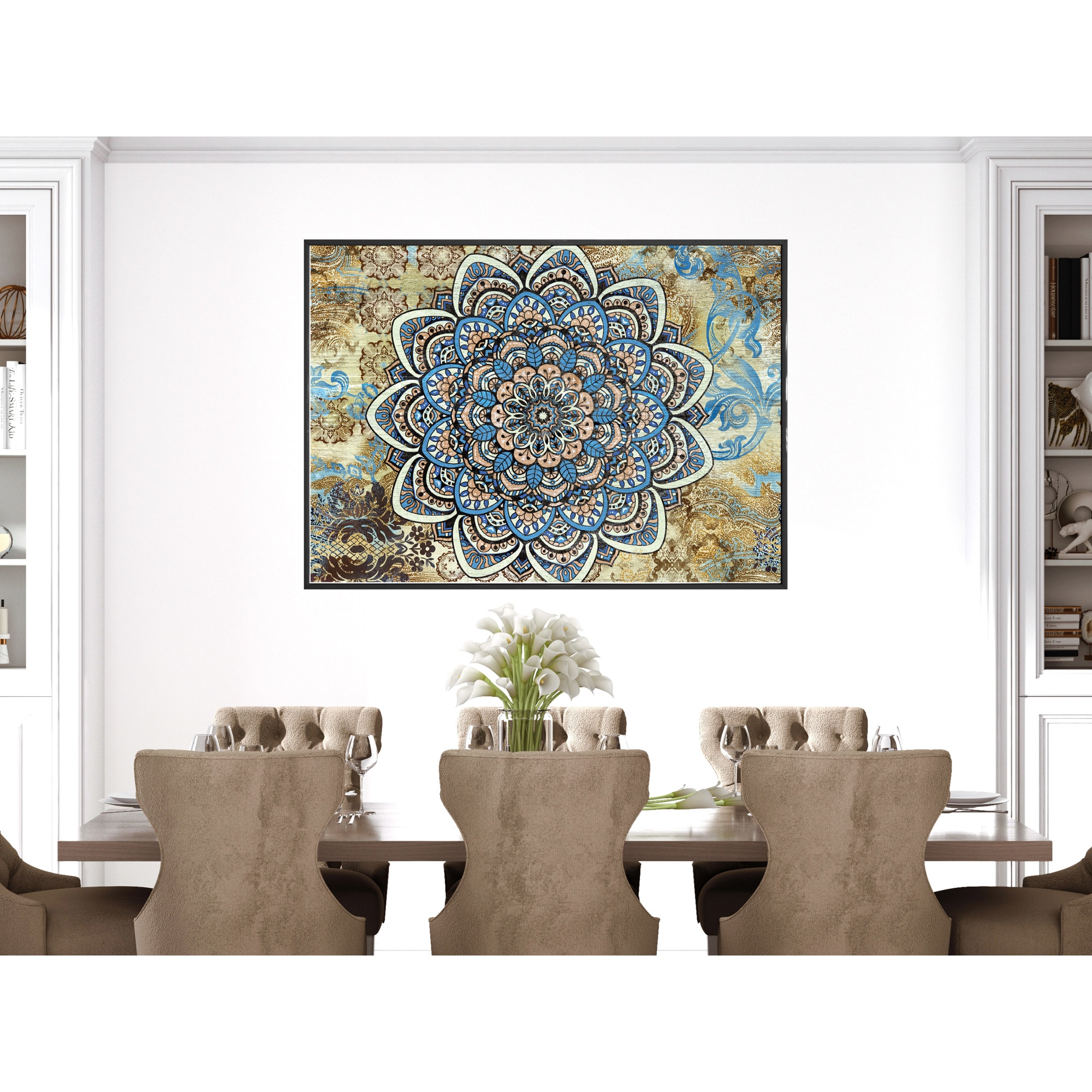 Tablou cu rama, Mandala, 70x50cm - eMAG.ro