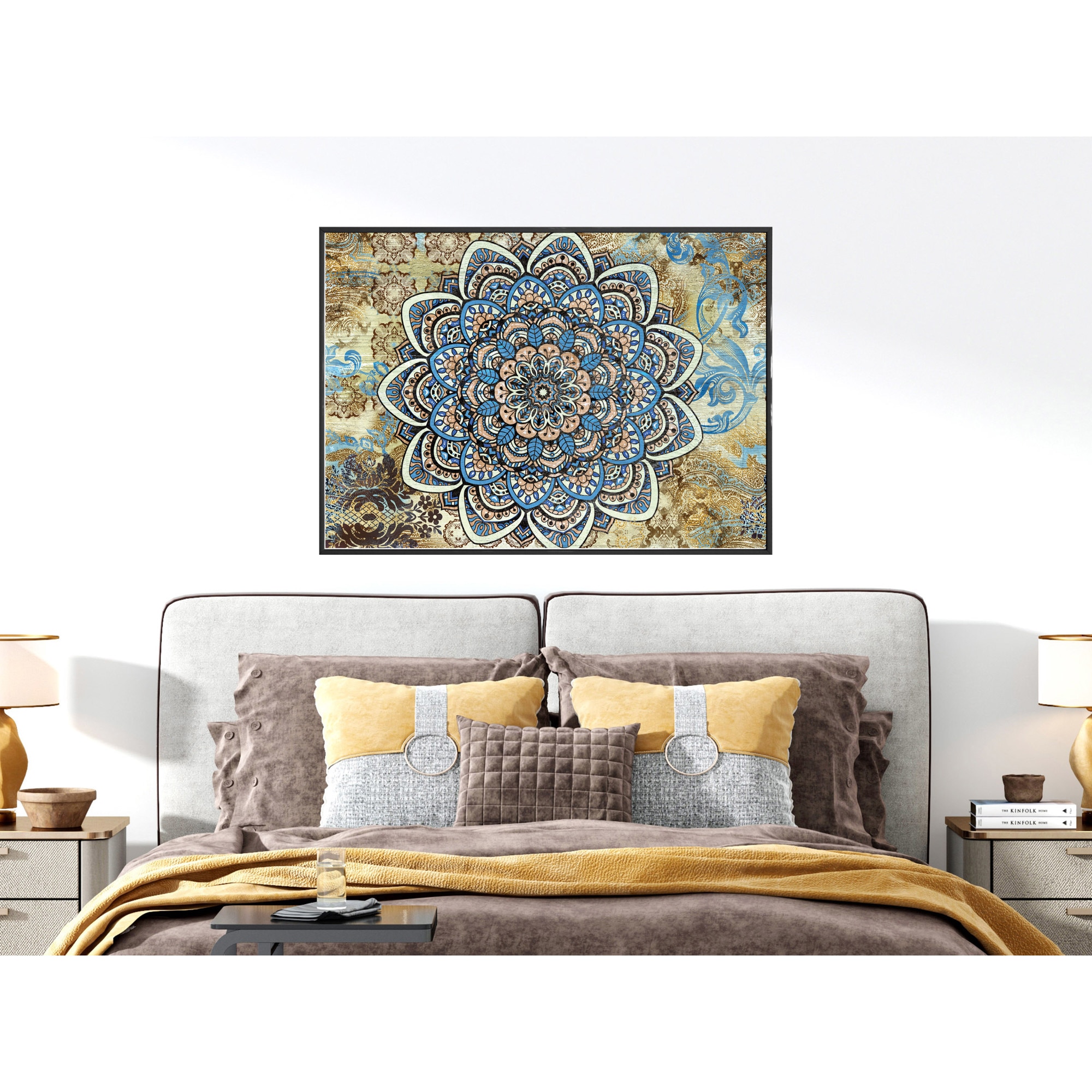 Tablou cu rama, Mandala, 70x50cm - eMAG.ro