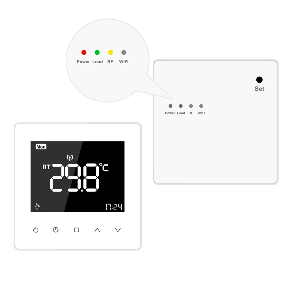 Termostat Luxion TP618RF cu receiver pentru centrala termica pe gaz sau ...