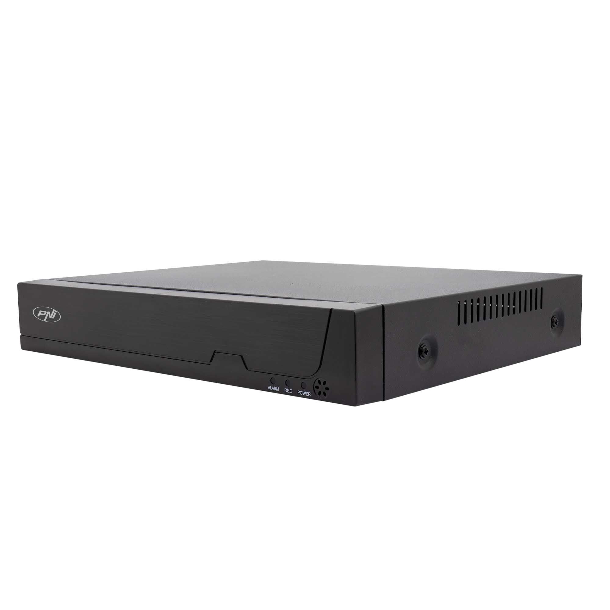 Kit supraveghere video PNI House IPMAX POE Five, NVR cu 4 porturi POE ...