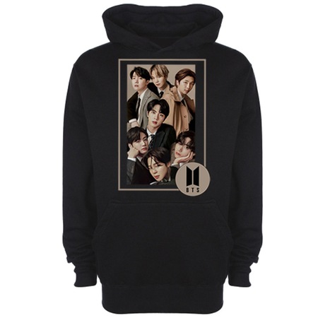 Hanorac BTS vintage, copii marimea 9-10 ani, Negru - eMAG.ro