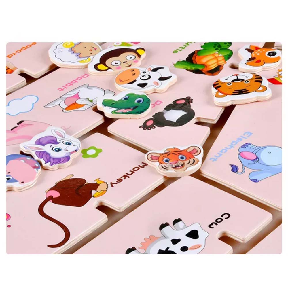 Labirint Montessori din lemn cu animale, WD3031-B RCO® - eMAG.ro