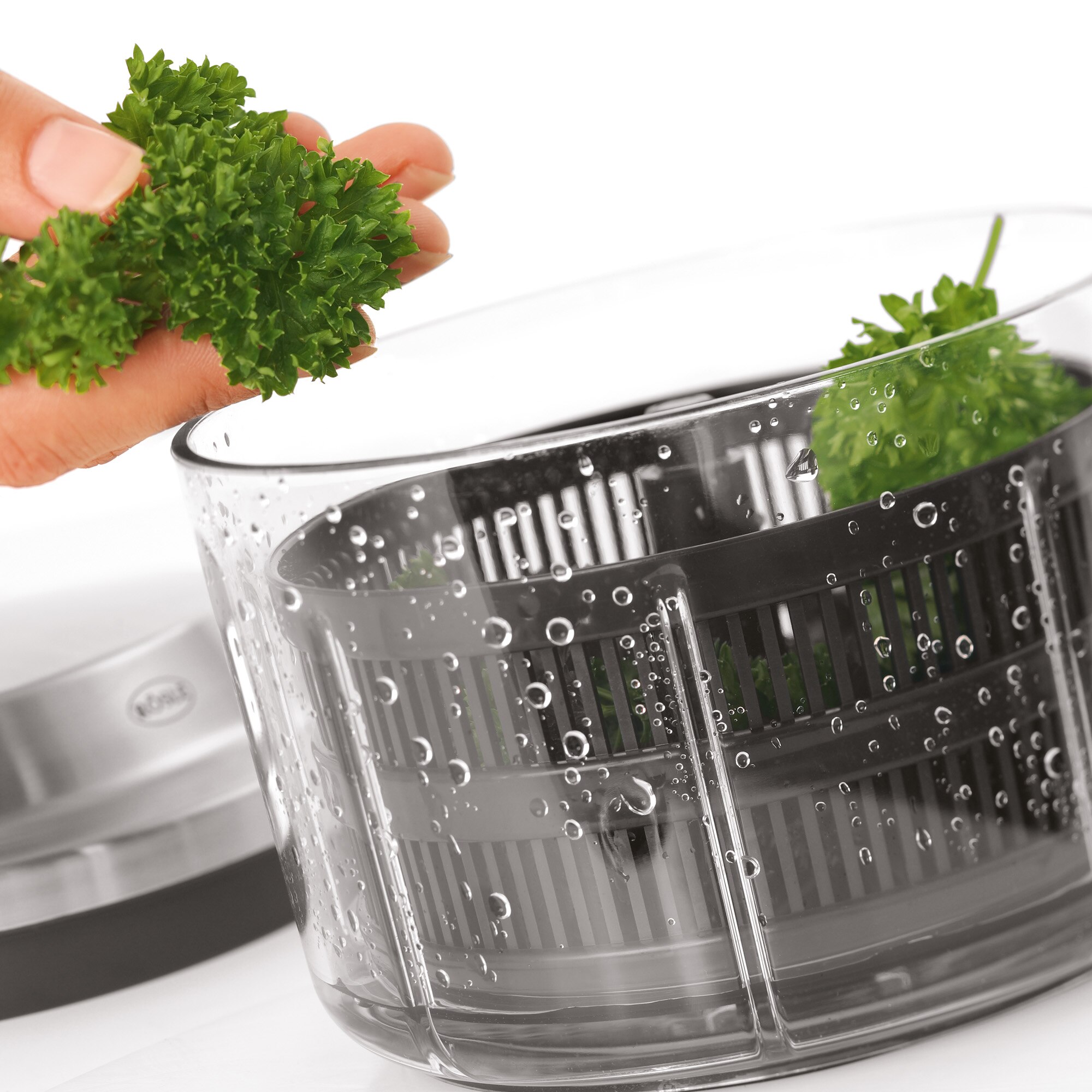 Tocator manual de legume, Rösle, 600 ml, multifunctional, actionare ...