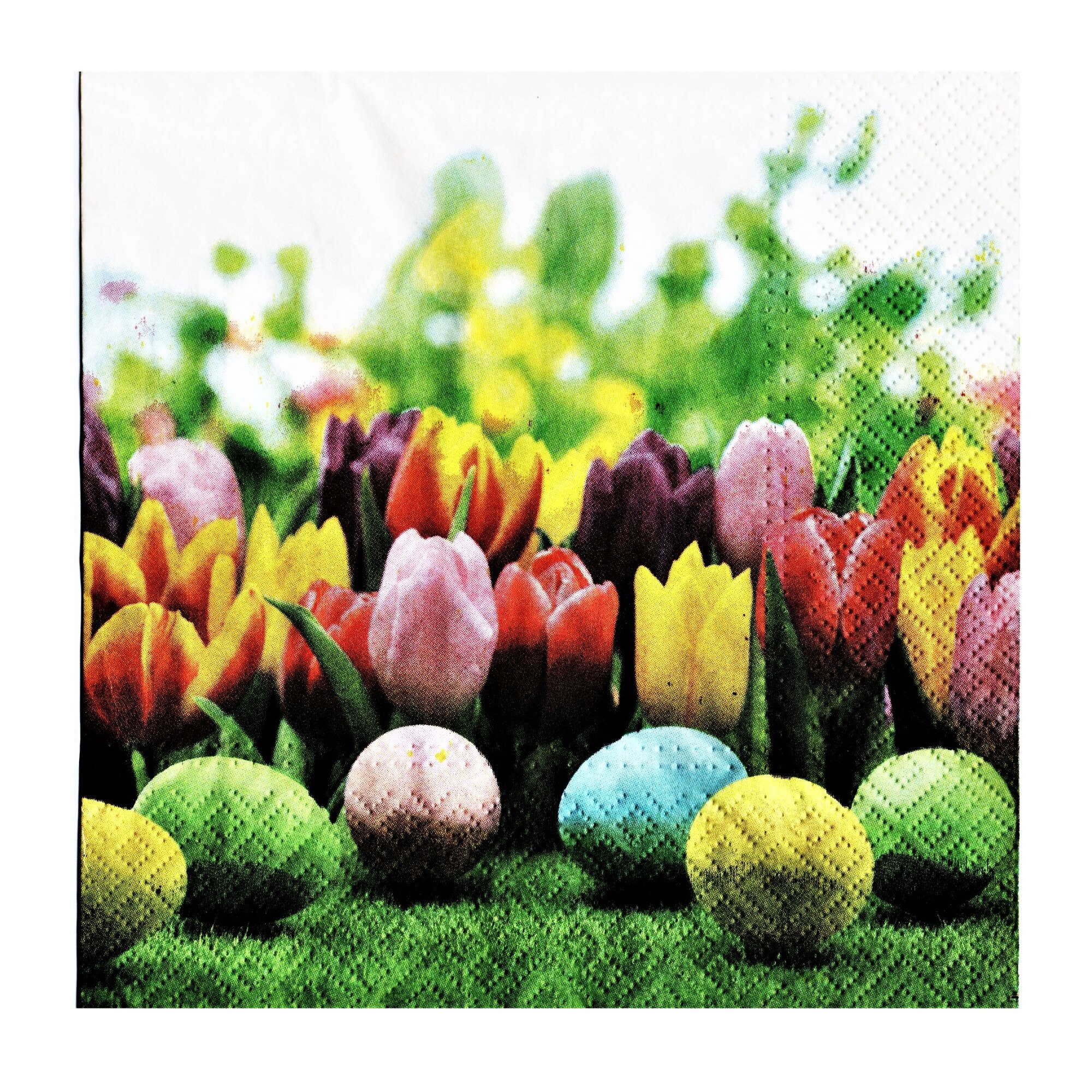 Pachet Servetele pentru Masa de Paste 20 buc Multe Lalele si Oua ...