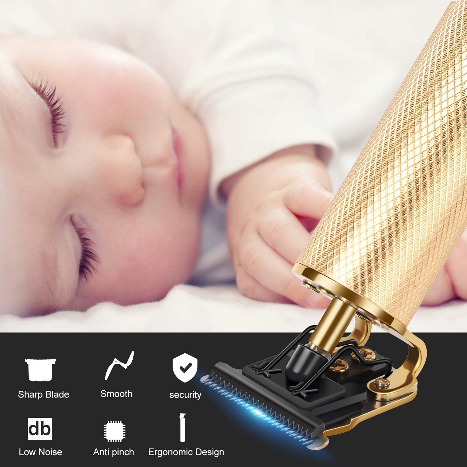 Masina De Tuns Profesionala, Pentru Barba, Contur, Fara Fir, Lame Inox ...