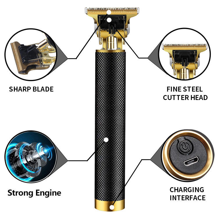 Masina De Tuns Qeno® Profesionala, Pentru Barba, Contur, Fara Fir, Lame ...