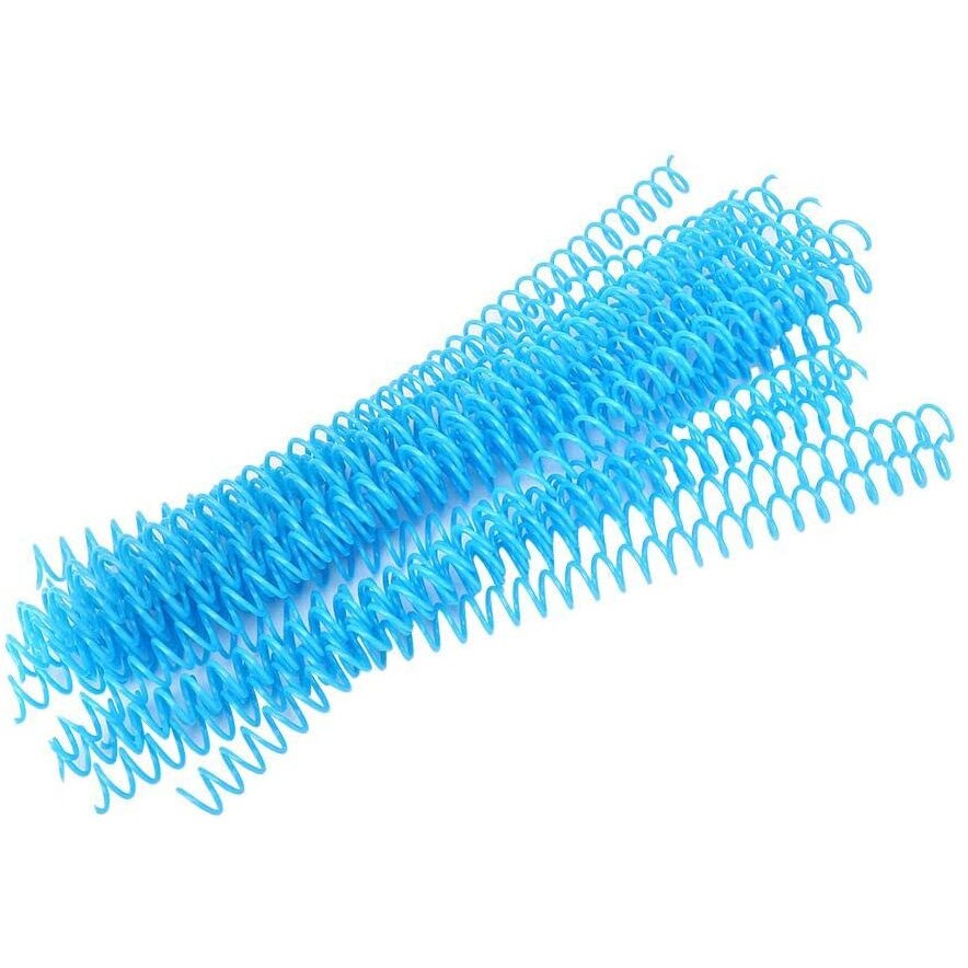 Set 100 buc spirala continua plastic, 6mm, pas 3:1, San, albastru - eMAG.ro
